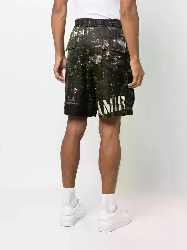 Amiri Abstract-print Bermuda Shorts