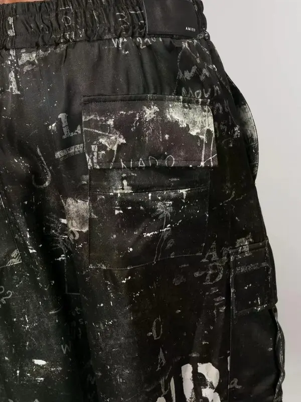 Amiri Abstract-print Bermuda Shorts