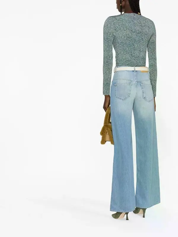 Isabel Marant Étoile Joneli Animal-print Top - Blue