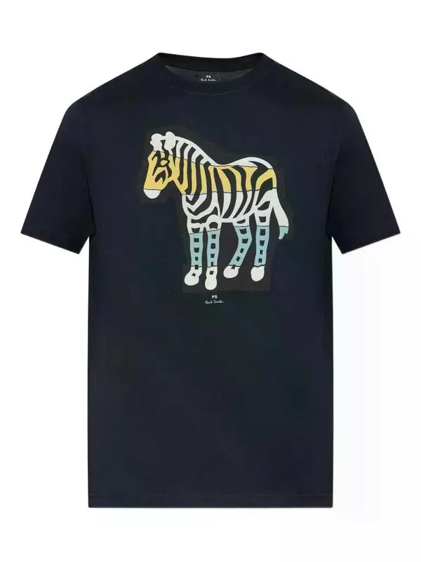 Paul Smith Zebra-print T-shirt - Blue