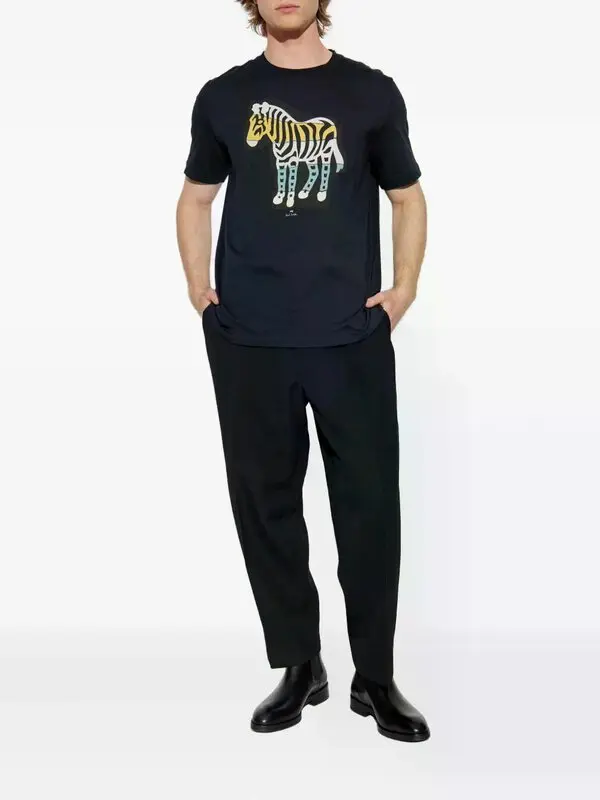 Paul Smith Zebra-print T-shirt - Blue