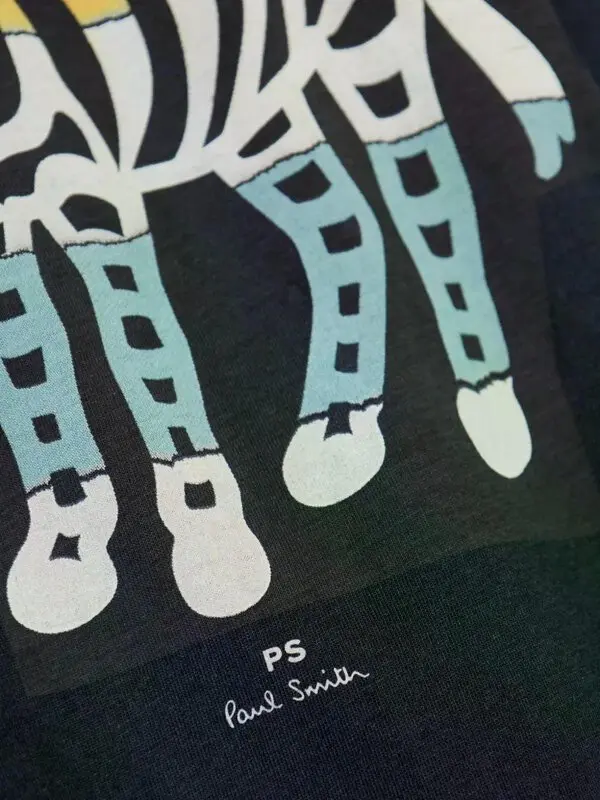 Paul Smith Zebra-print T-shirt - Blue