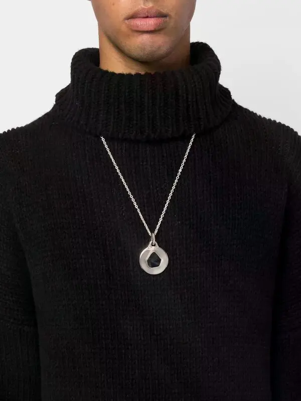 PARTS OF FOUR Disk Sapphire Pendant Necklace