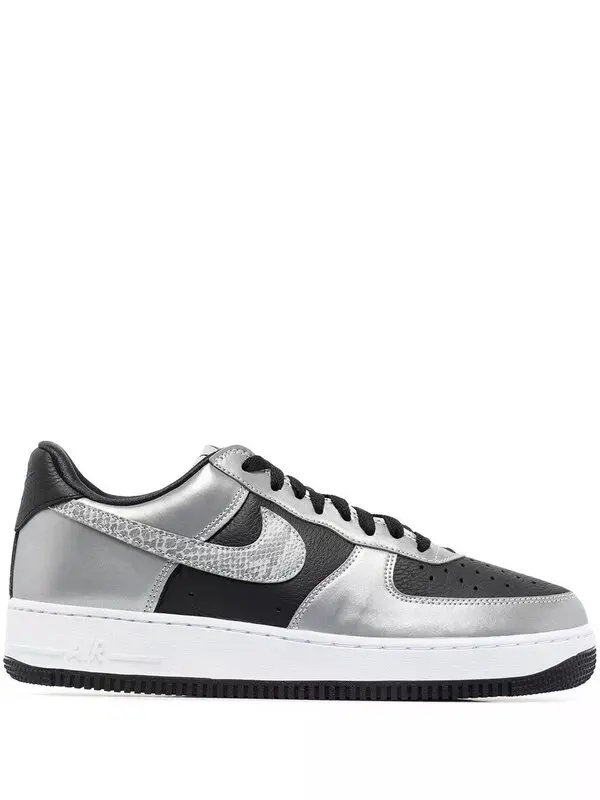 Nike Air Force 1 Low Snakeskin Sneakers - Black
