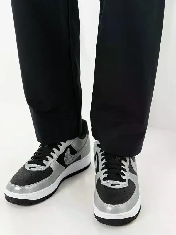 Nike Air Force 1 Low Snakeskin Sneakers - Black
