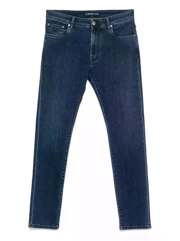 Corneliani Logo-embroidered Jeans