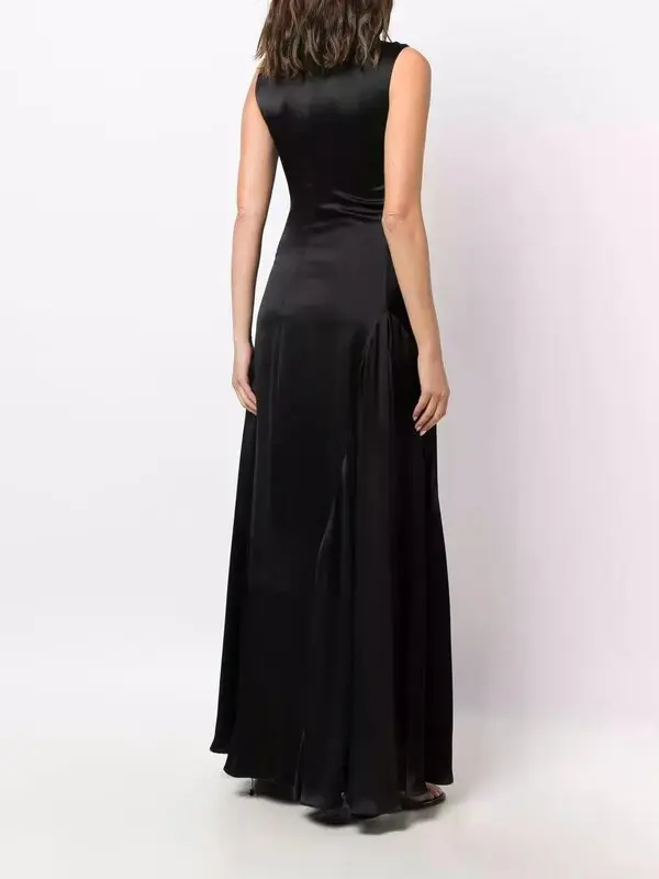 AMI Paris Side-panel Long Dress