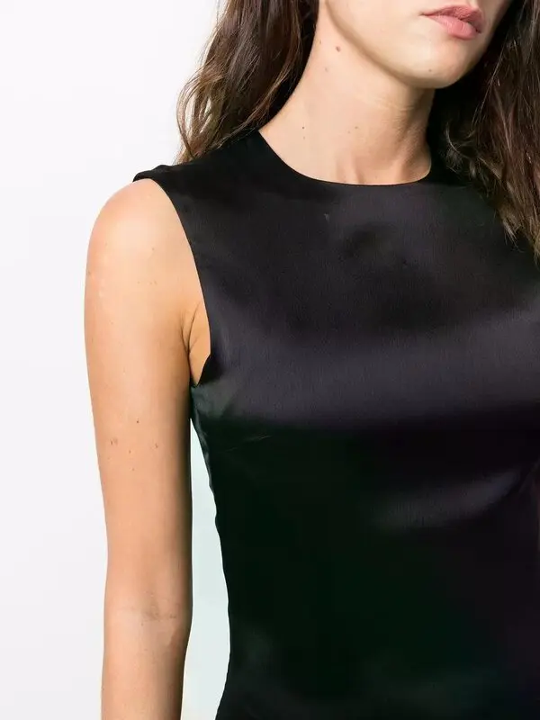 AMI Paris Side-panel Long Dress