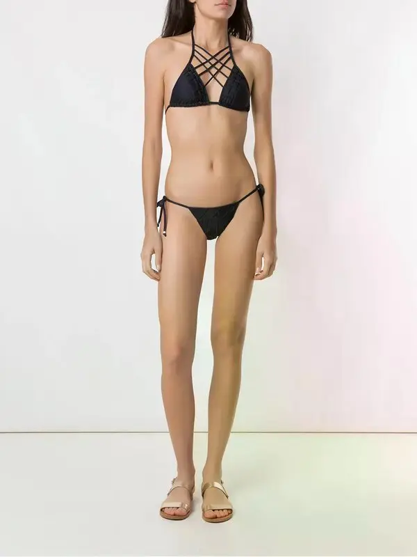 AMIR SLAMA Strappy Triangle Bikini Set