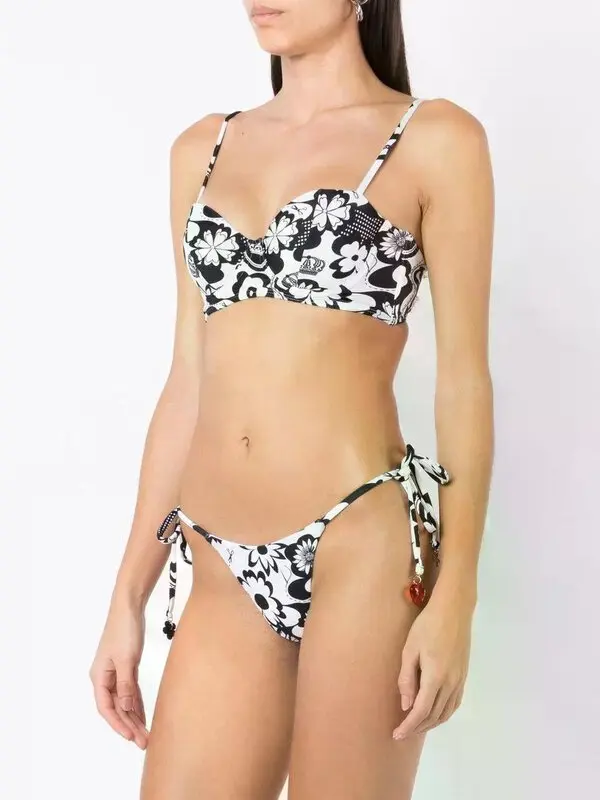 AMIR SLAMA Floral-print Bikini Set