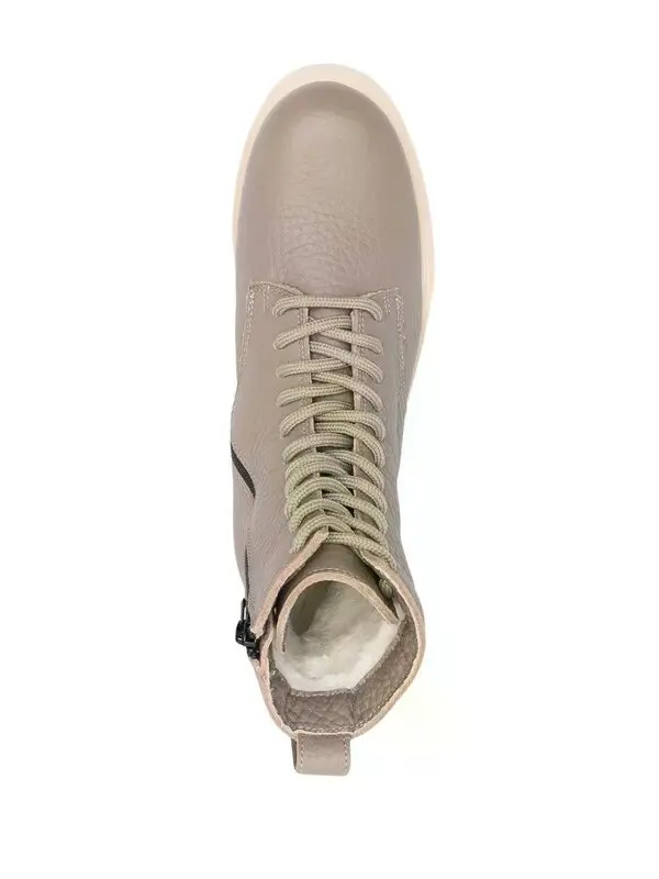 Furla Rita Lace-up Combat Boots - Neutrals