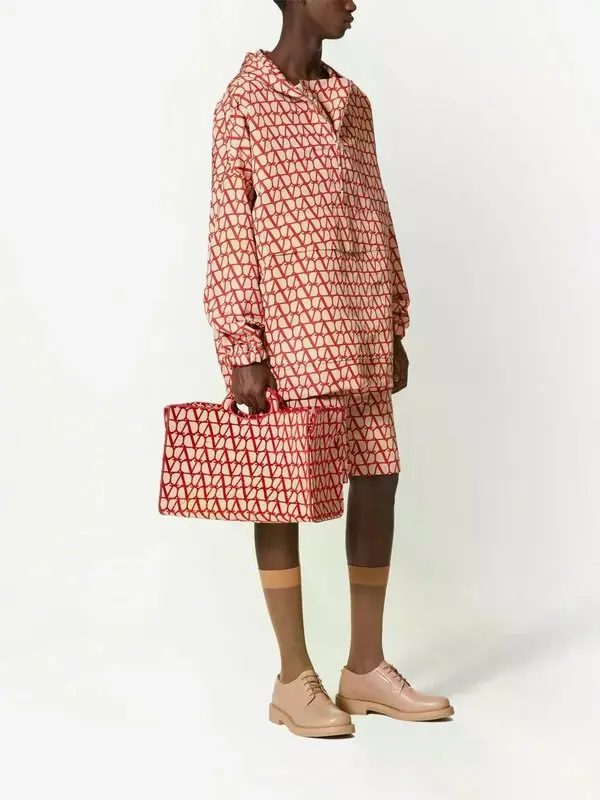 Valentino Garavani Toile Iconographe Zip Up Hoodie Jacket