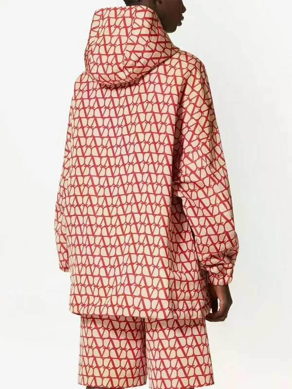 Valentino Garavani Toile Iconographe Zip Up Hoodie Jacket