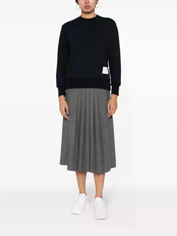 Thom Browne Rwb Stripe Cotton Sweatshirt