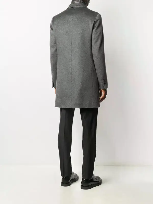 Herno Single-breasted Layered Coat