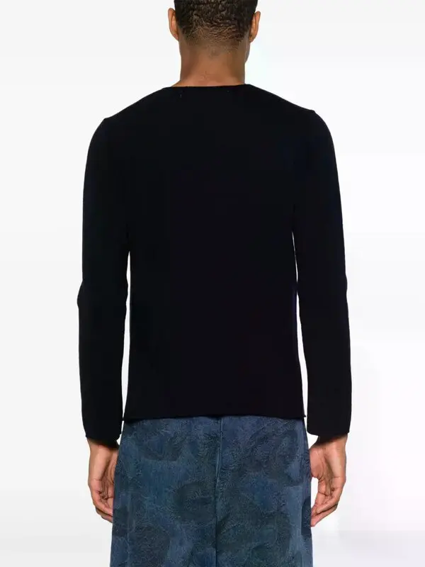 Play Comme Des Garcon Embroidered Logo Jumper - Blue