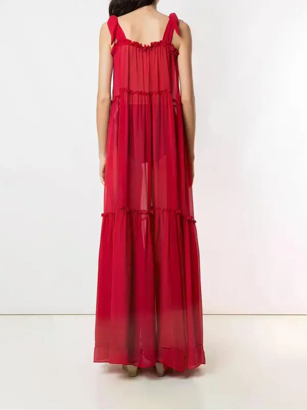 AMIR SLAMA Silk Maxi Dress