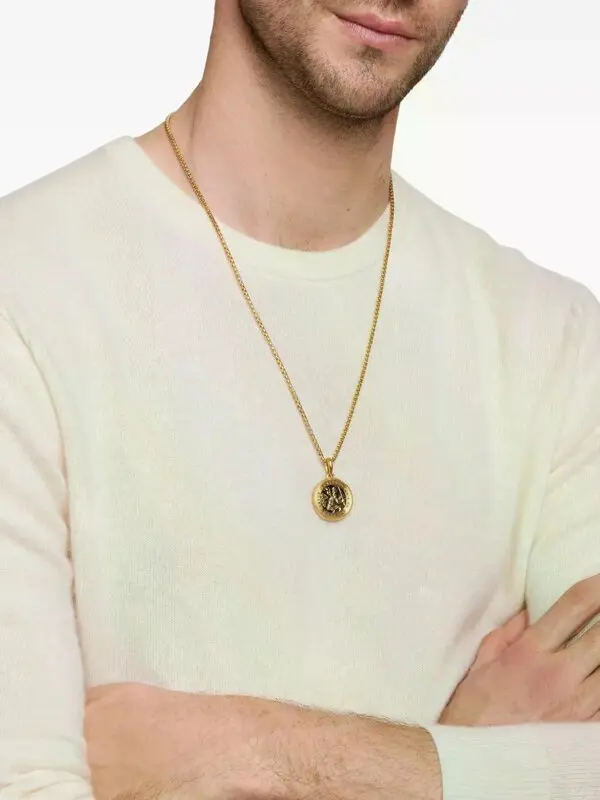 David Yurman 18kt Yellow St. Christopher Amulet