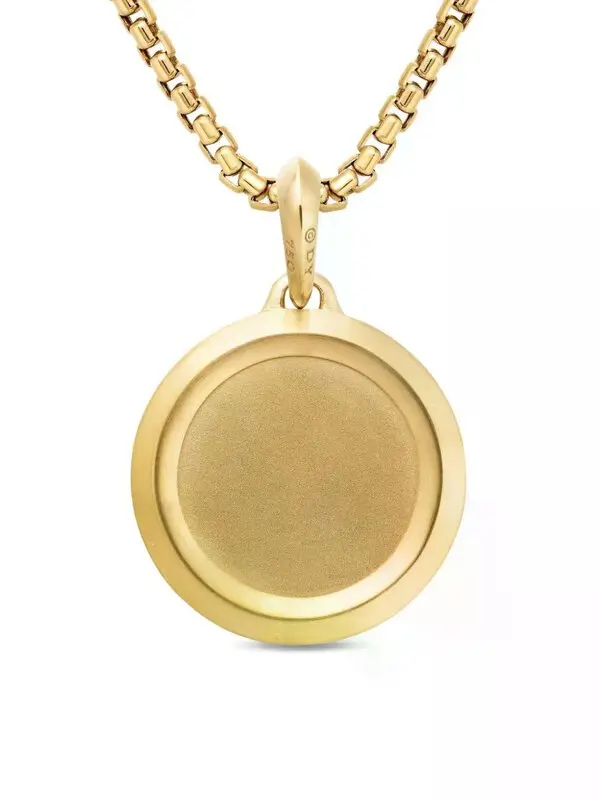 David Yurman 18kt Yellow St. Christopher Amulet