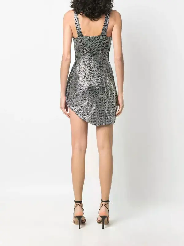 Philipp Plein Crystal-embellished Logo Mini Dress