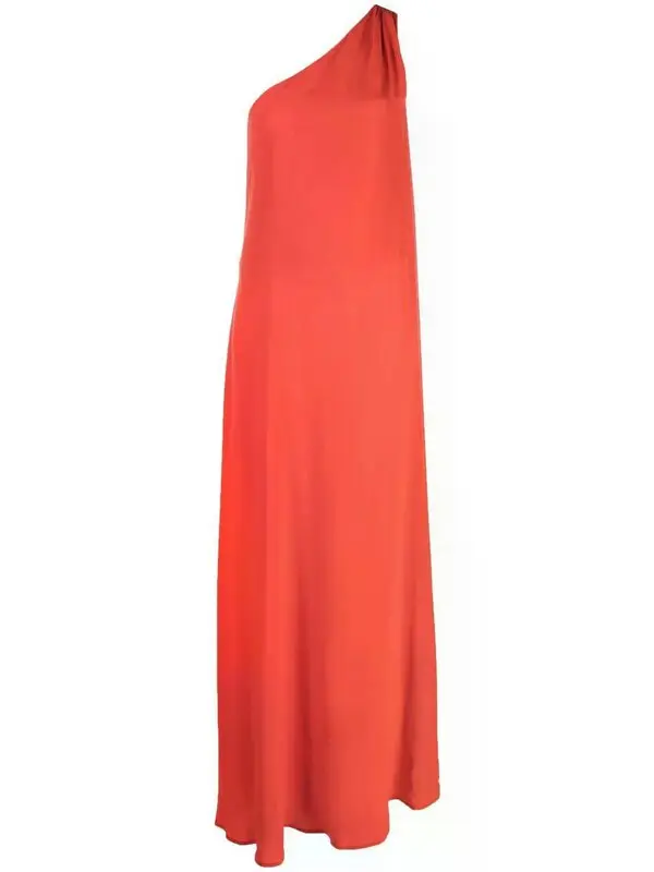 Kiton Silk One-shoulder Maxi Dress