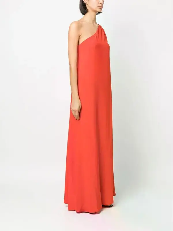 Kiton Silk One-shoulder Maxi Dress