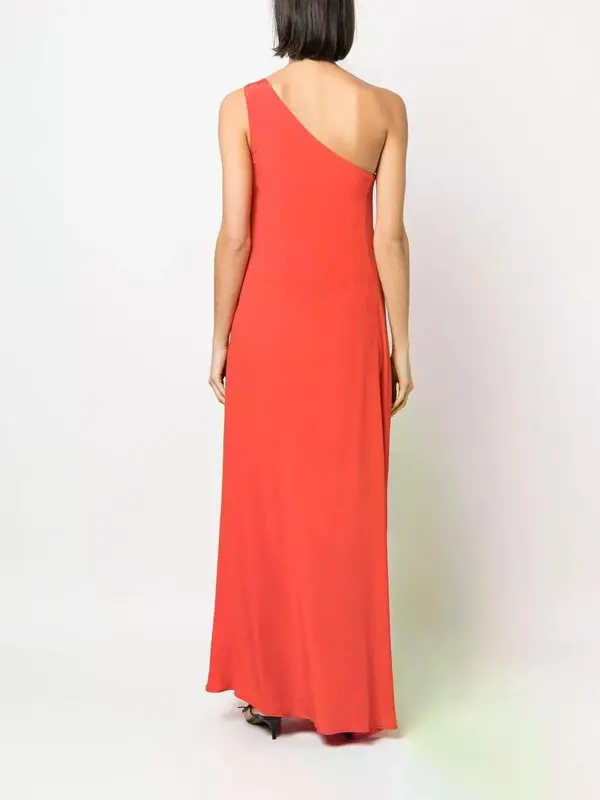 Kiton Silk One-shoulder Maxi Dress