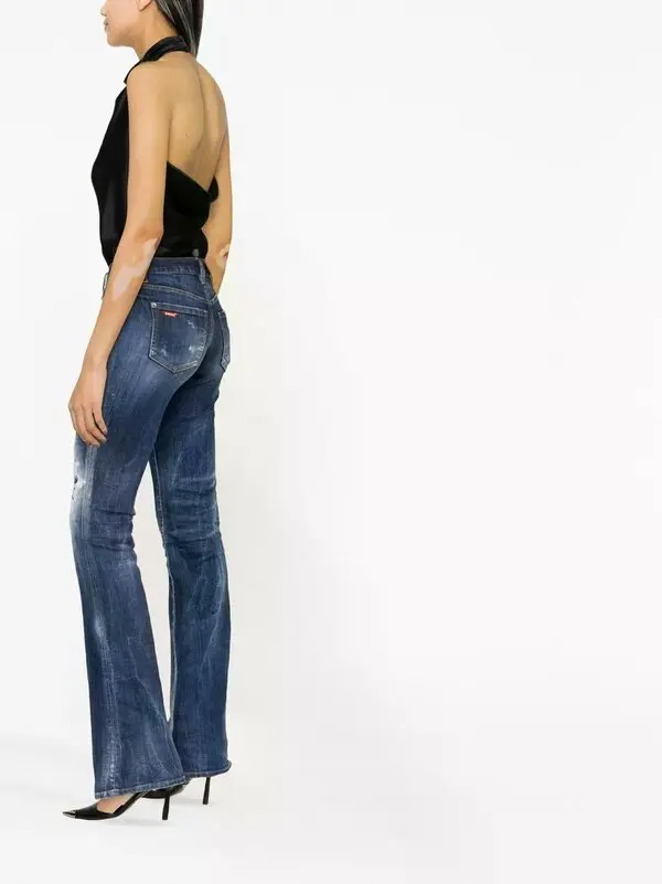 Dsquared2 Distressed Flared Jeans