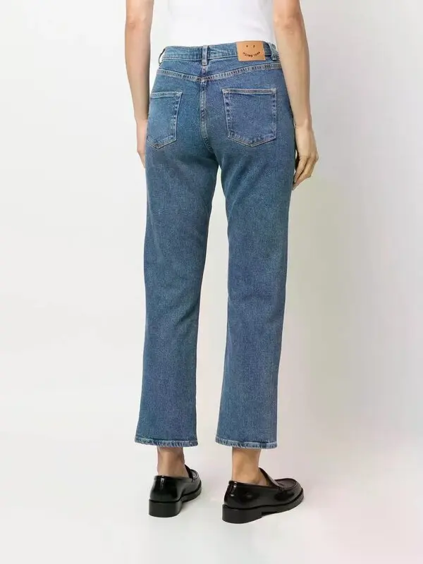 Paul Smith Mid-rise Cropped Jeans