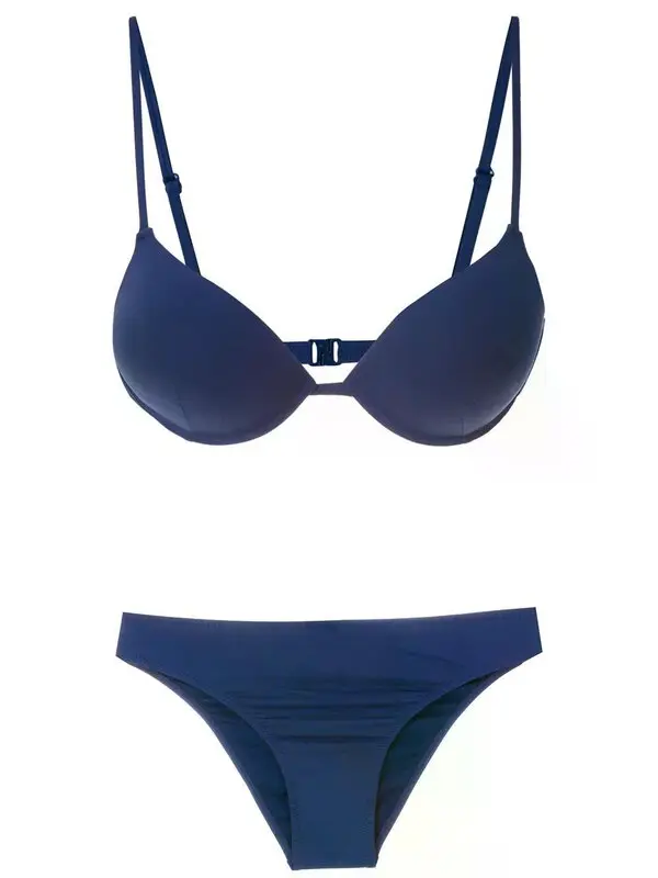 AMIR SLAMA Balconette Bikini Set - Blue