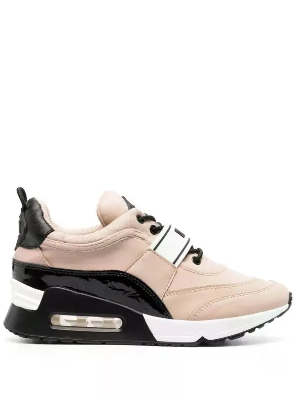 Dkny Logo-print Lace-up Sneakers - Neutrals