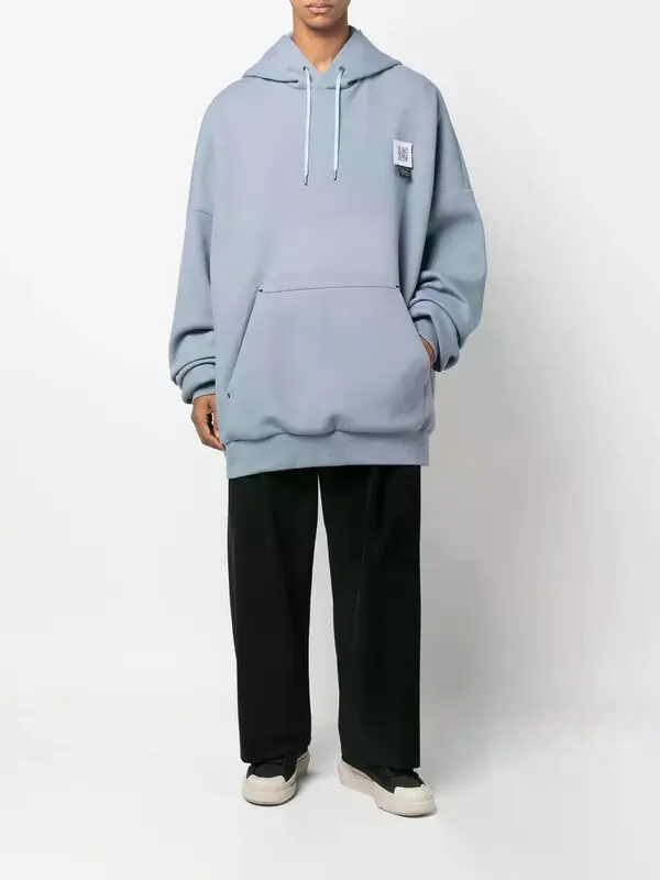 FUMITO GANRYU 2-way Pullover Hoodie - Blue
