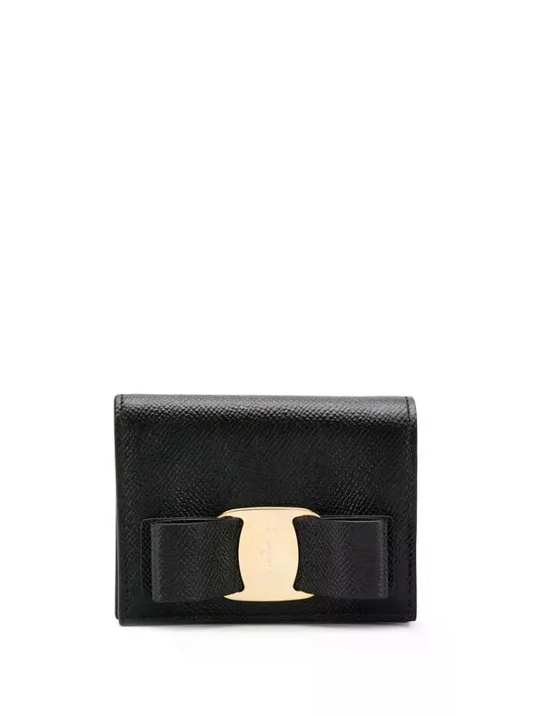 FERRAGAMO Vara Bow Wallet - Black