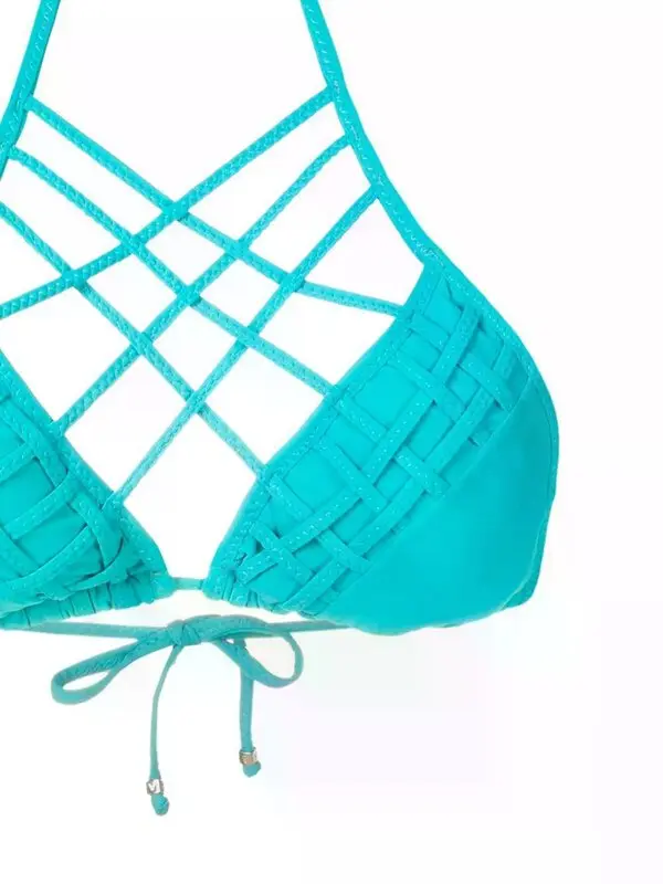 AMIR SLAMA Lattice-strap Bikini Set