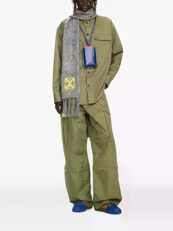 Off-White Logo-embroidered Shirt Jacket