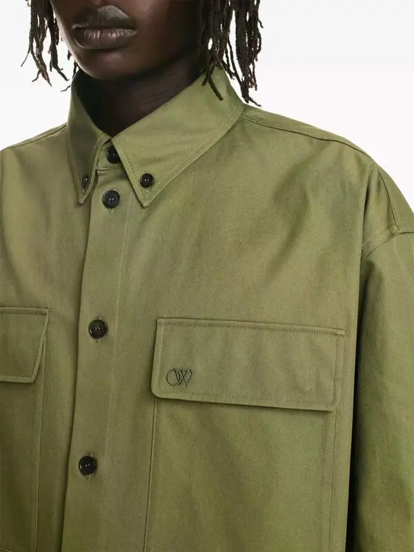 Off-White Logo-embroidered Shirt Jacket