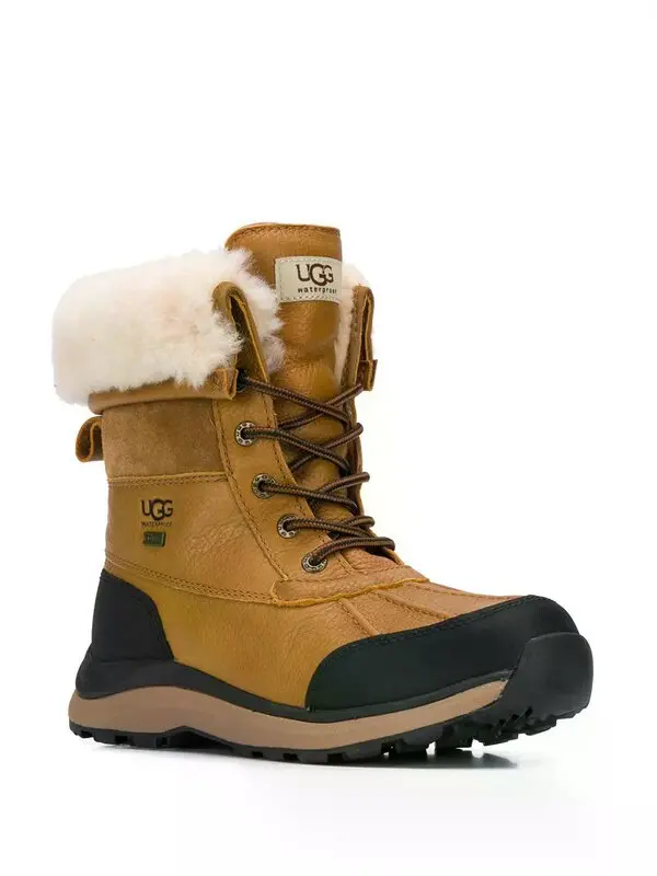 UGG Shearling-lined Leather Lace-up Boots