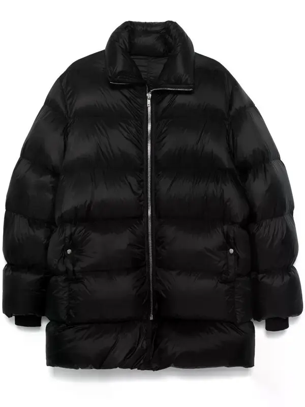 Rick Owens Quilted Recycled Polyamide Turtle Raincoat - Black