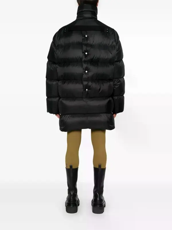 Rick Owens Quilted Recycled Polyamide Turtle Raincoat - Black