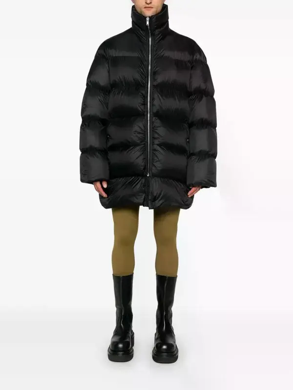 Rick Owens Quilted Recycled Polyamide Turtle Raincoat - Black