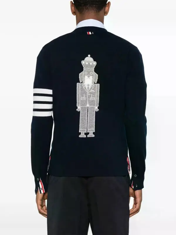 Thom Browne 4-bar Virgin-wool Cardigan