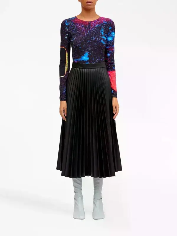 MAISON MARGIELA Pleated Midi Skirt