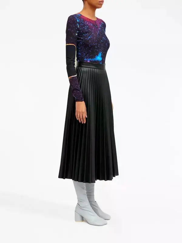 MAISON MARGIELA Pleated Midi Skirt