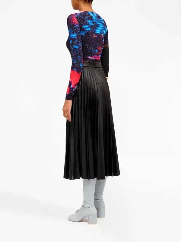 MAISON MARGIELA Pleated Midi Skirt