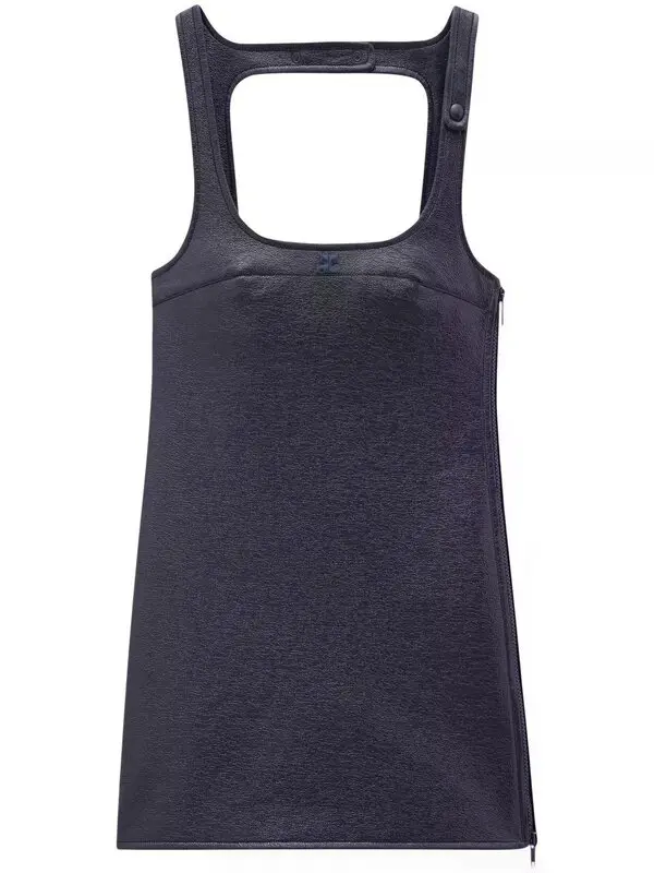 COURREGES Reedition Vinyl Mini Dress - Blue