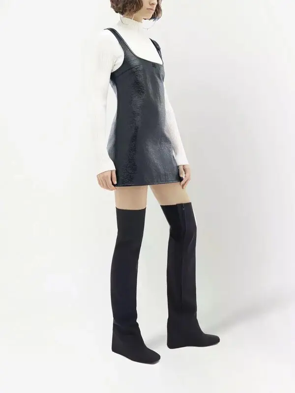 COURREGES Reedition Vinyl Mini Dress - Blue