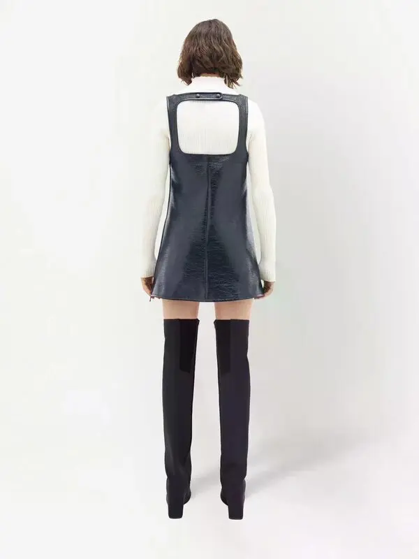 COURREGES Reedition Vinyl Mini Dress - Blue