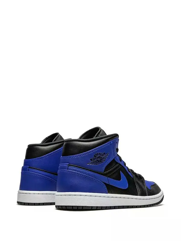 JORDAN Air 1 Mid Hyper Royal Sneakers - Black