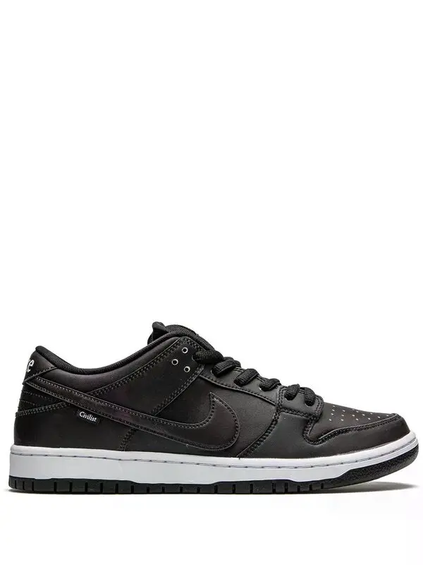 Nike X Civilist Sb Dunk Low Sneakers - Black