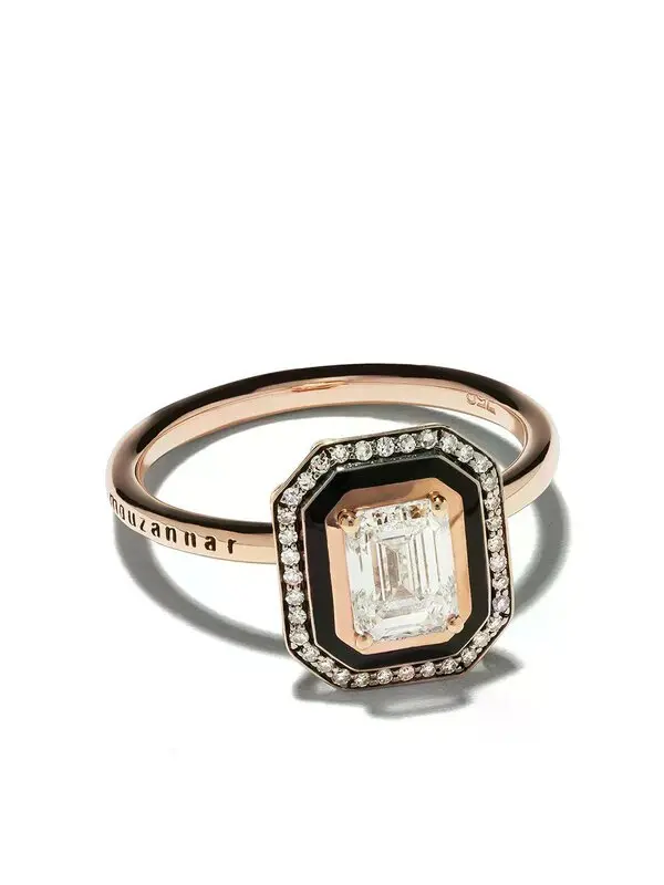 SELIM MOUZANNAR 18kt Rose Gold Diamond Mina Ring - Pink